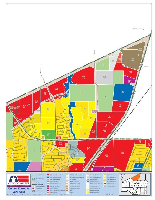 Allen Current Zoning and Land Use Sheets 2