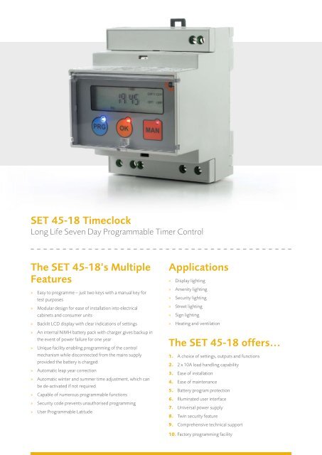 SET 45-18 Timeclock Long