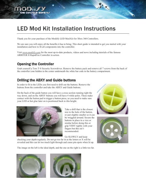 LED Mod Kit Installation Instructions - Modiify
