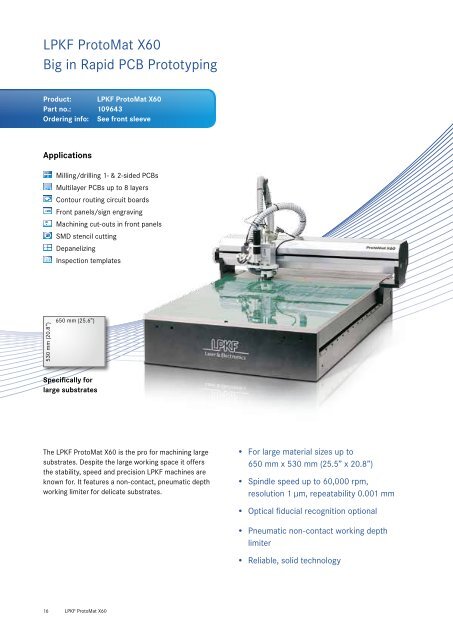 LPKF ProtoMat X60 Big in Rapid PCB Prototyping