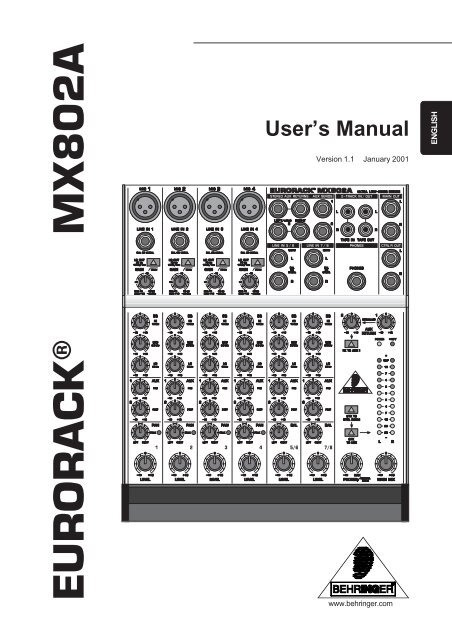 EURORACK MX802A - Behringer