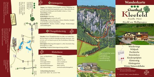 Wanderkarte - Gasthof Kleefeld