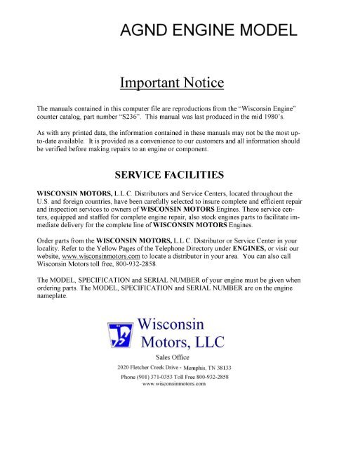 AGND - Wisconsin Motors