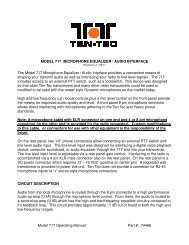 MODEL 610 USB KEYER/AUDIO INTERFACE - Ten-Tec