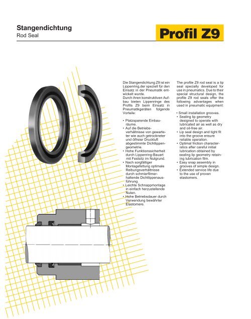 Stangendichtung Profil Z9 - WESTRING - Dichtungstechnik GmbH