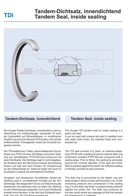 TDI - Hunger Dichtungen