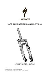2012 shock / fork charts - specialized