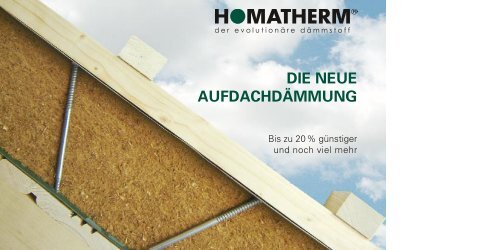 Die neue AufDAchDämmung - Homatherm