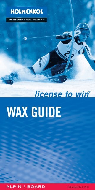 license to win® WAX GUIDE
