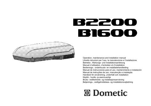 Bedienungsanleitung - Dometic