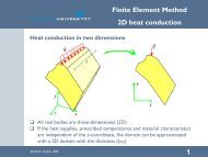 Finite Element Method Introduction, 1D heat conduction 1