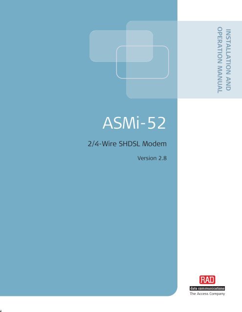 ASMi-52 Operations manual