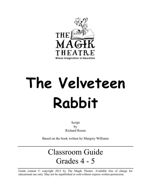The Velveteen Rabbit - Magik Theatre