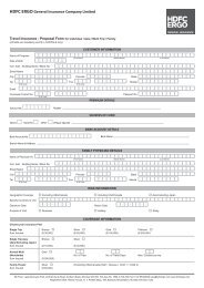 Health Suraksha claim Form - HDFC ERGO General Insurance