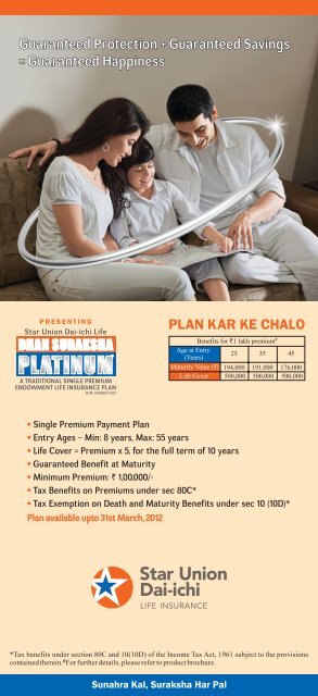 Platinum Life Insurance Leaflet Web.cdr - Star Union Dai-ichi Life ...