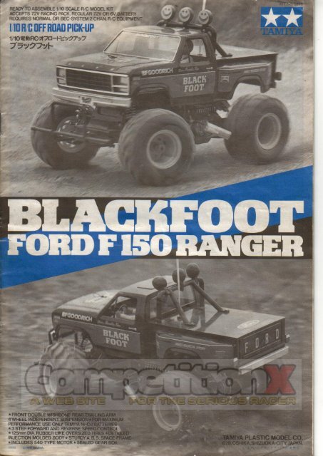 Tamiya Blackfoot Manual - CompetitionX.com