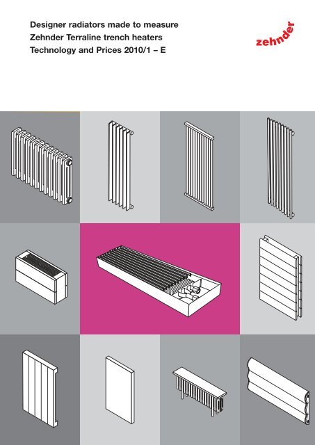 Designer radiators made to measure Zehnder Terraline trench ...