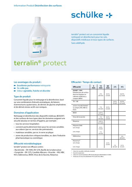 terralin® protect : Fiche d'information produit