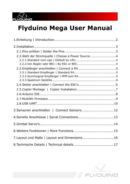 Flyduino Mega User Manual