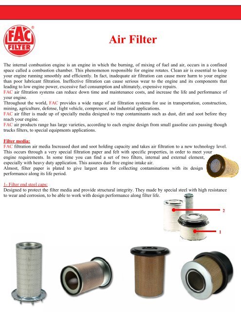 Air Filter - fac filter
