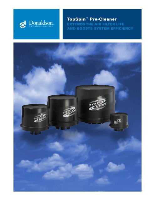 Donaldson TopSpin Pre-Cleaner Product Line