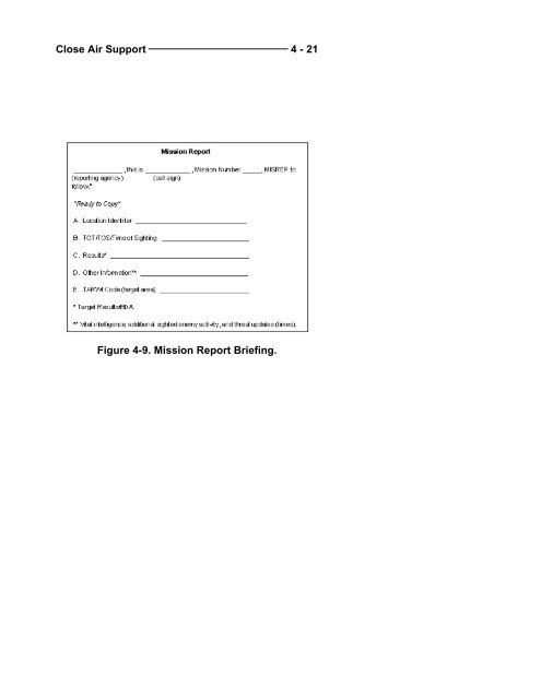 Close Air Support 4 - 21