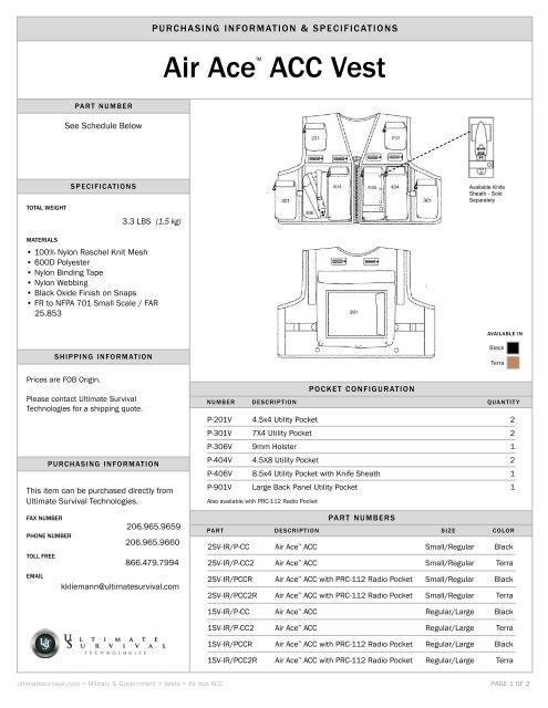 ACC Spec Sheet - AdvanTac