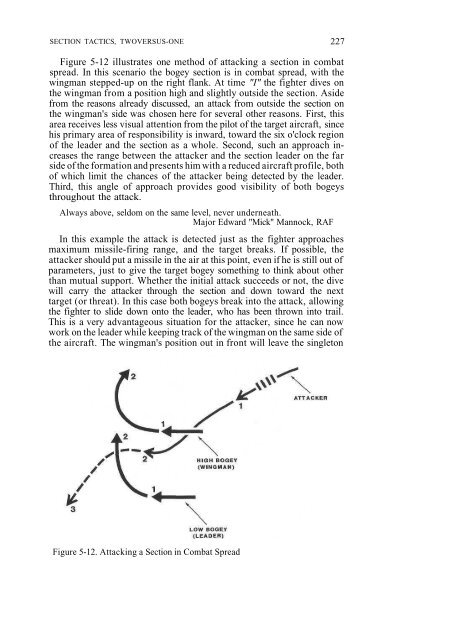 SECTION TACTICS, TWOVERSU