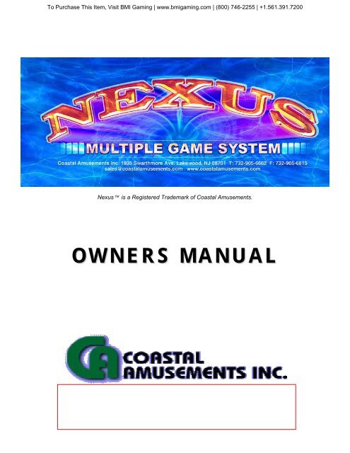 Nexus Multiple Game - BMI Gaming