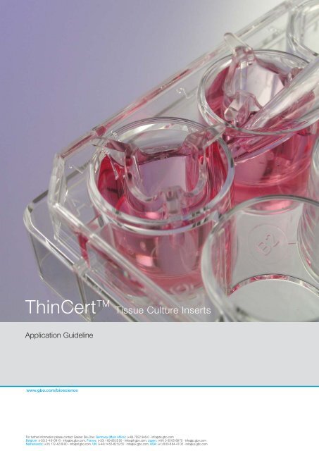 ThinCertTM - Greiner Bio One