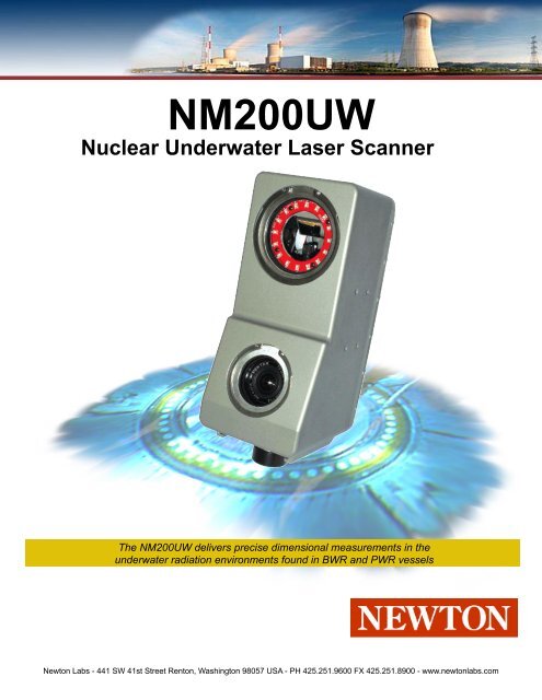 NM200UW Nuclear Underwater Laser Scanner - Newton Labs