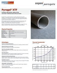 PyrogelÂ® XT - Aspen Aerogels