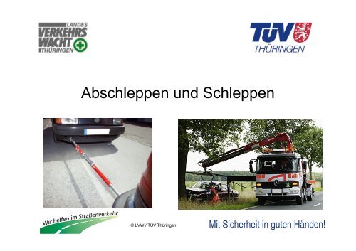 Abschleppen und Schleppen