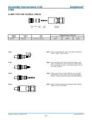 Cable Selection Chart Cable Selection Chart - Amphenol RF