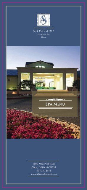 download spa menu - Silverado Resort