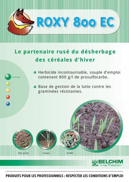 Roxy 500 EC - Céréales.indd - Belchim Crop Protection