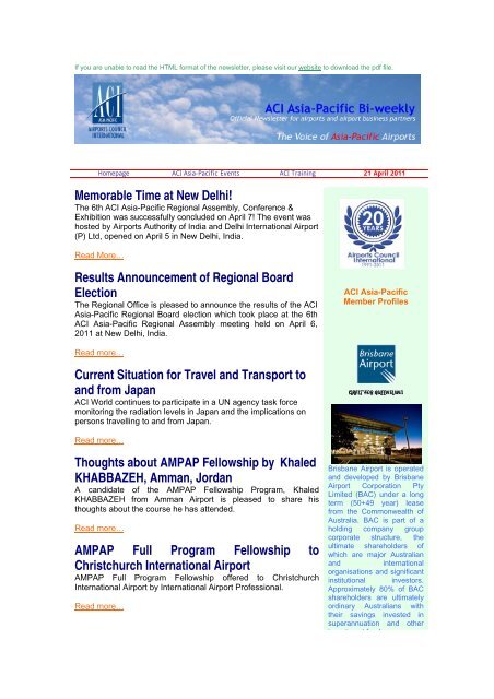 AMPAP Full Program Fellowship to Christchurch ... - ACI Asia-Pacific