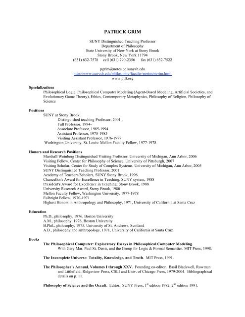 Stony Brook Philosophy