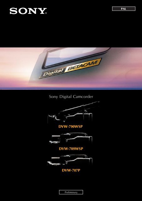 Sony Digital Camcorder - GRS Systems