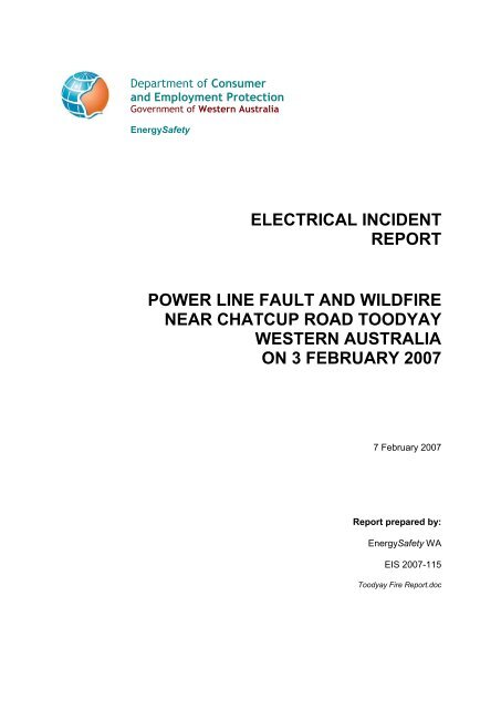 Electrical Incident Report Power Line Fault And Wildfire Near Chatcup electrical-incident-report-power-line-fault-and-wildfire-near-chatcup
