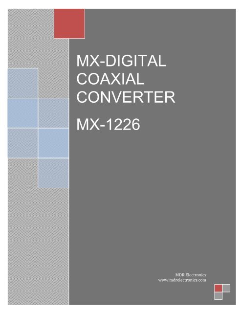introduction - MDR Electronics