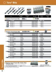 TORX & TORX Plus Size Tables