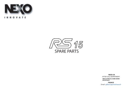 rs15 exploded view - Nexo