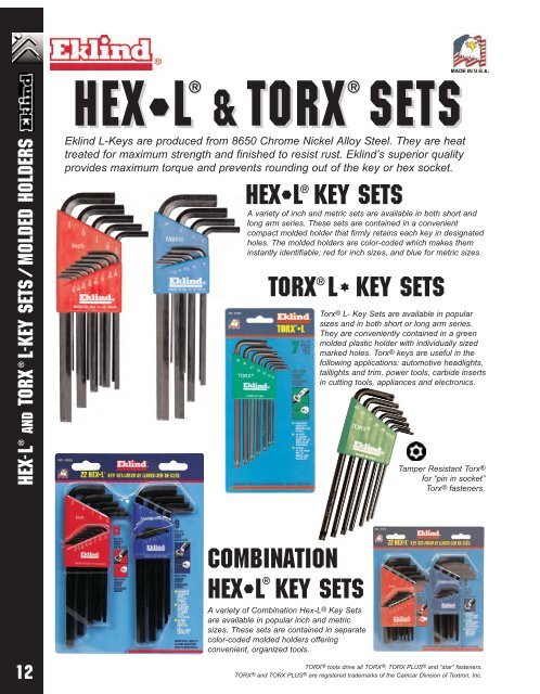 L-key Sets/Molded holders