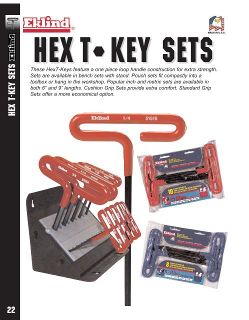 HEX T-Key sets 22 hex T