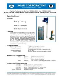 The AGAR MPFM-300 Series is a true multiphase flow meter that ...