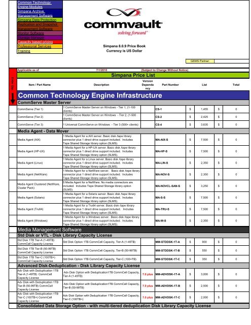 Common Technology Engine Infrastructure - Computer Tech