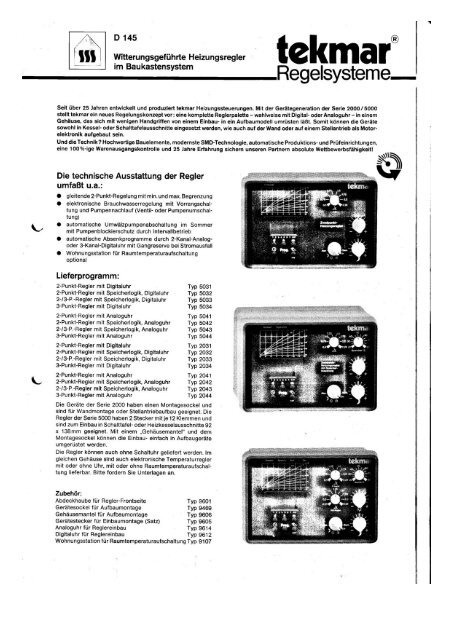 2031 – 2034 - Tekmar