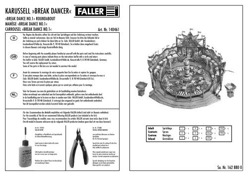 KARUSSELL »BREAK DANCER« - Faller