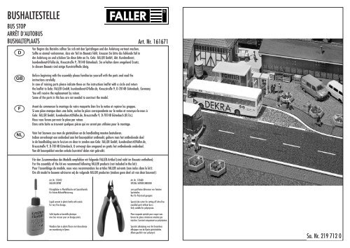 BUSHALTESTELLE - Faller
